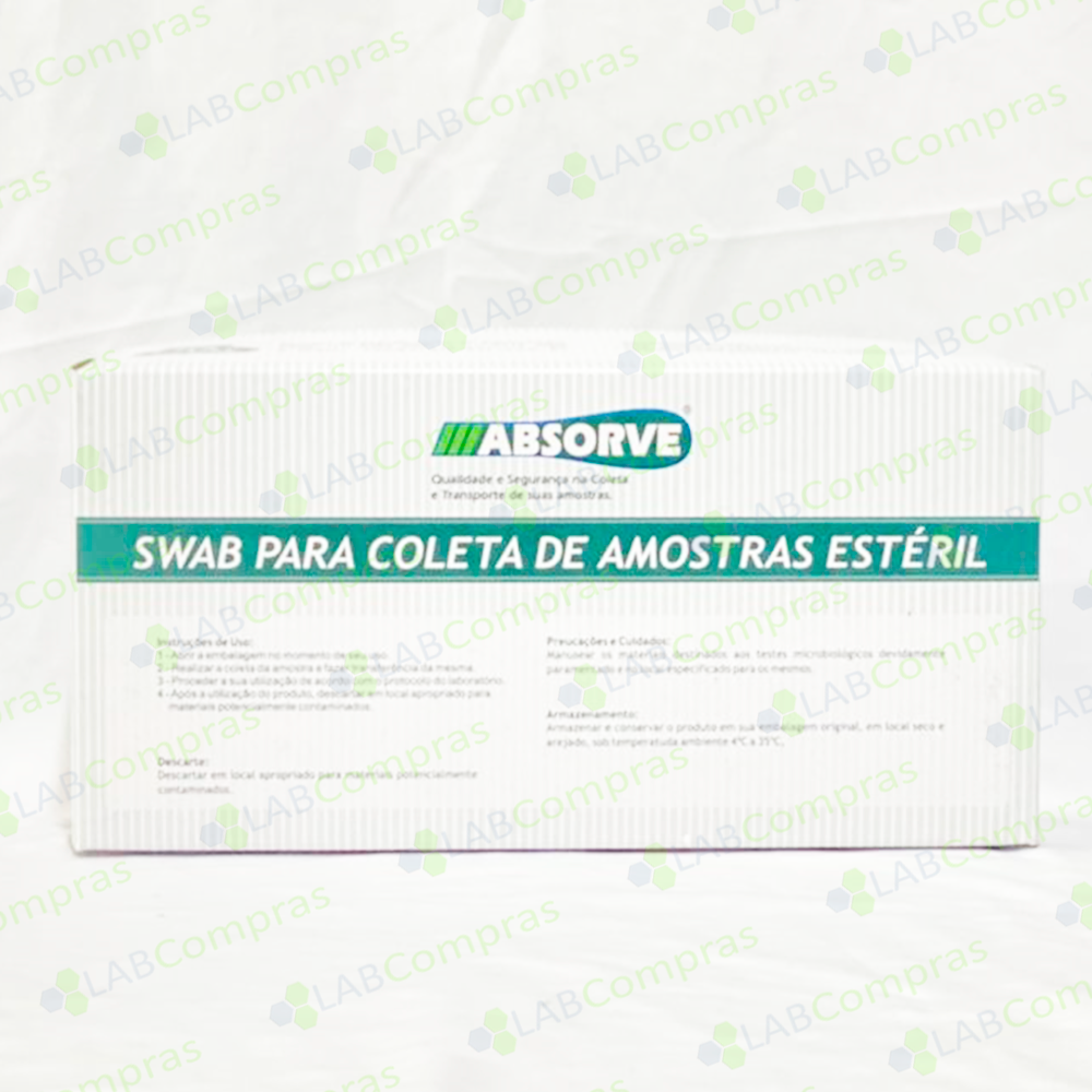 SWABE PARA COLETA DE AMOSTRA ESTÉRIL – ABSORVE – LABCompras